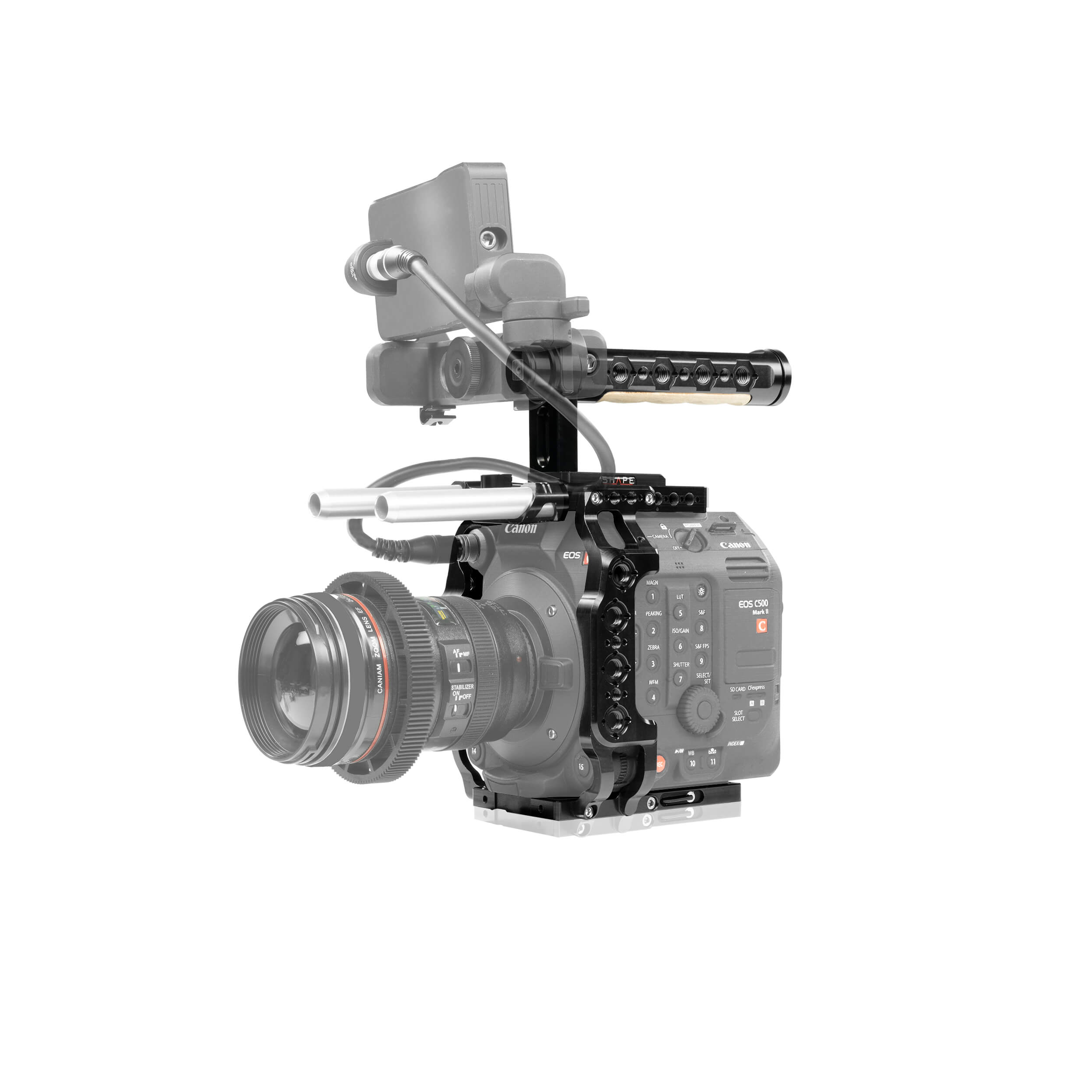 SHAPE Cage and Top Handle for Canon C500 Mark II - lens-camera.com